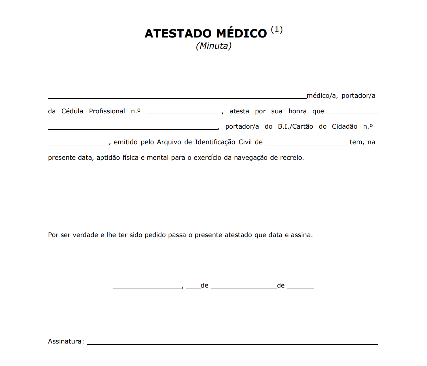 Atestado Médico para Carta de Marinheiro: Tudo Que Precisa de Saber ...